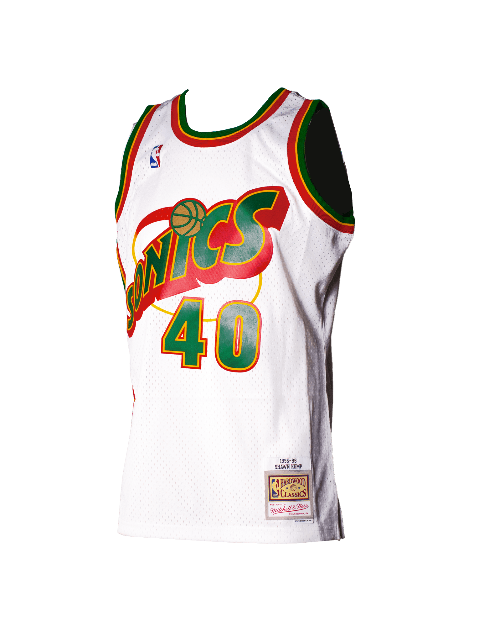 Shawn Kemp Seattle Supersonics Mitchell & Ness NBA 95-96 Swingman Jers | US Sports HQ