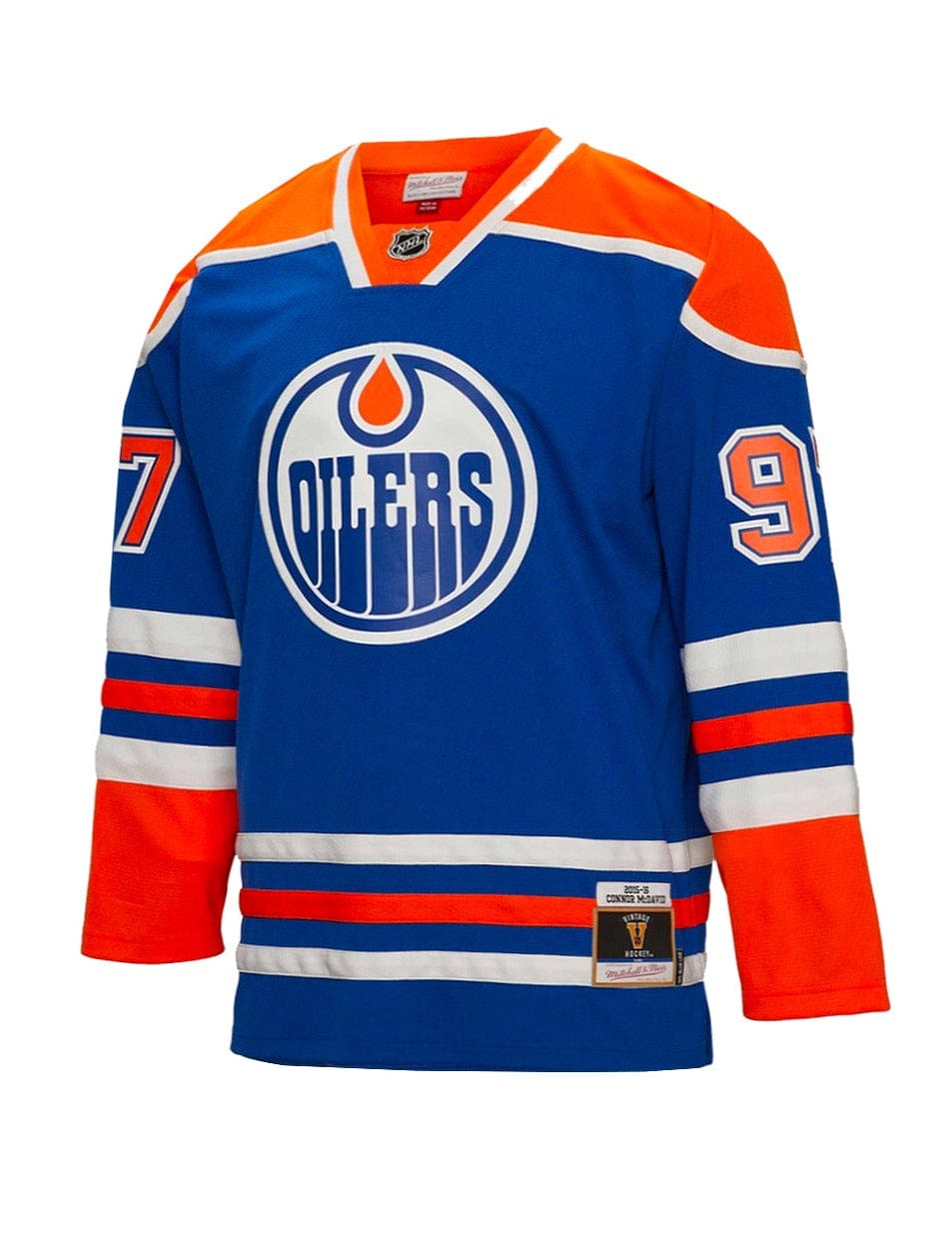 Connor McDavid Edmonton Oilers Mitchell & Ness NHL 15-16 Blue Line Jer ...