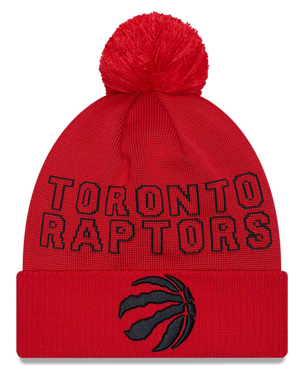 Toronto Raptors New Era NBA 23 Draft Knit Beanie - Red | US Sports HQ