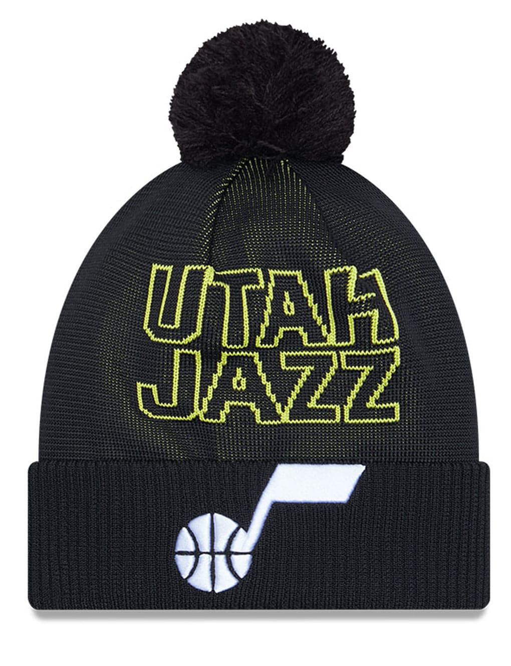Utah Jazz New Era NBA 23 Draft Knit Beanie - Black | US Sports HQ