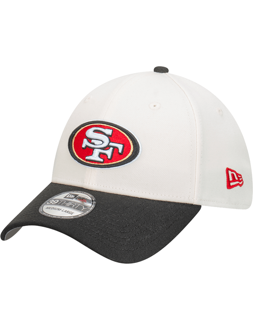 San Francisco 49ers New Era NFL Team 2T 39THIRTY Stretch-Fit Hat - Chr ...