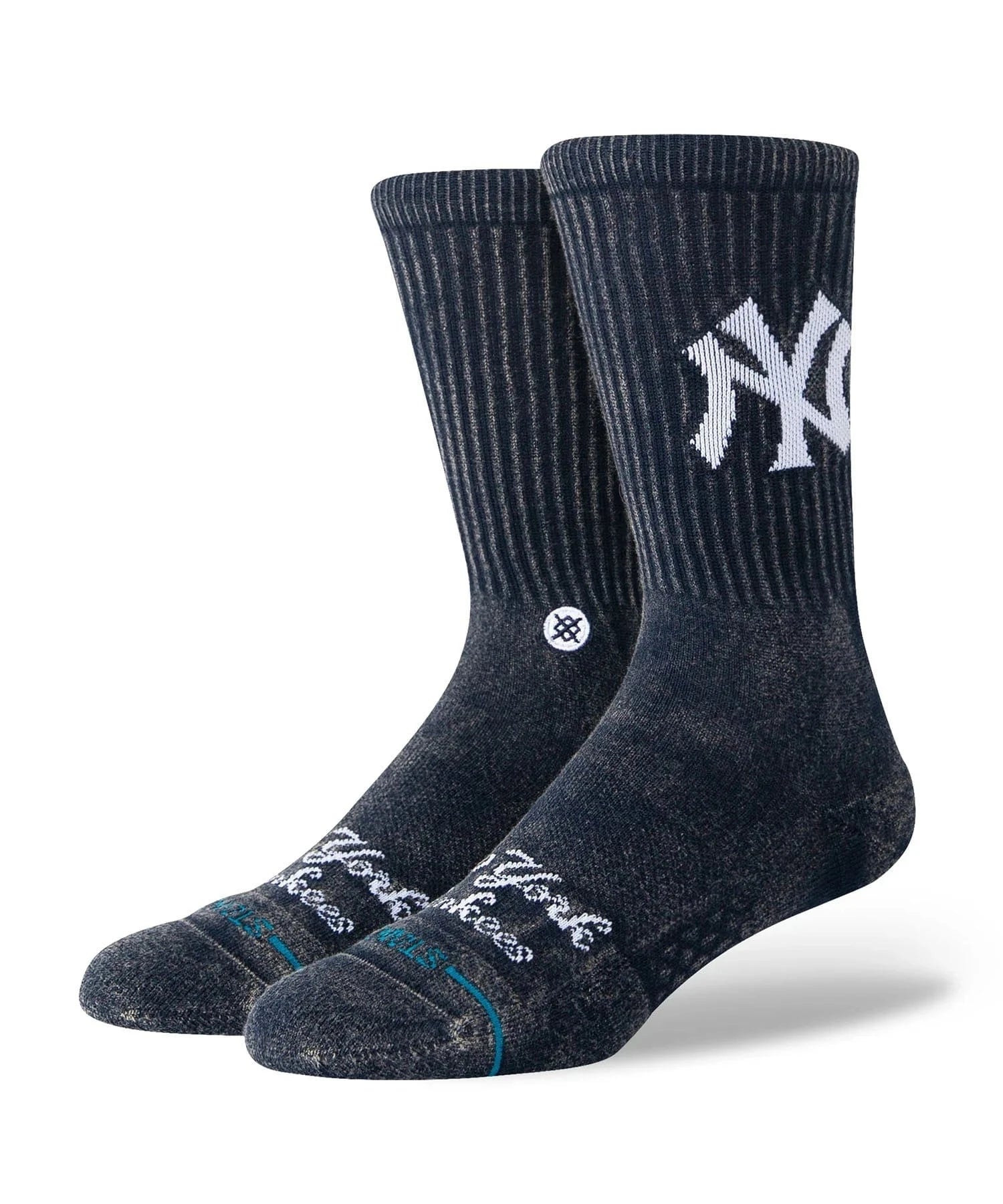 New York Yankees Stance MLB Fade Crew Socks - Faded Navy | US Sports HQ