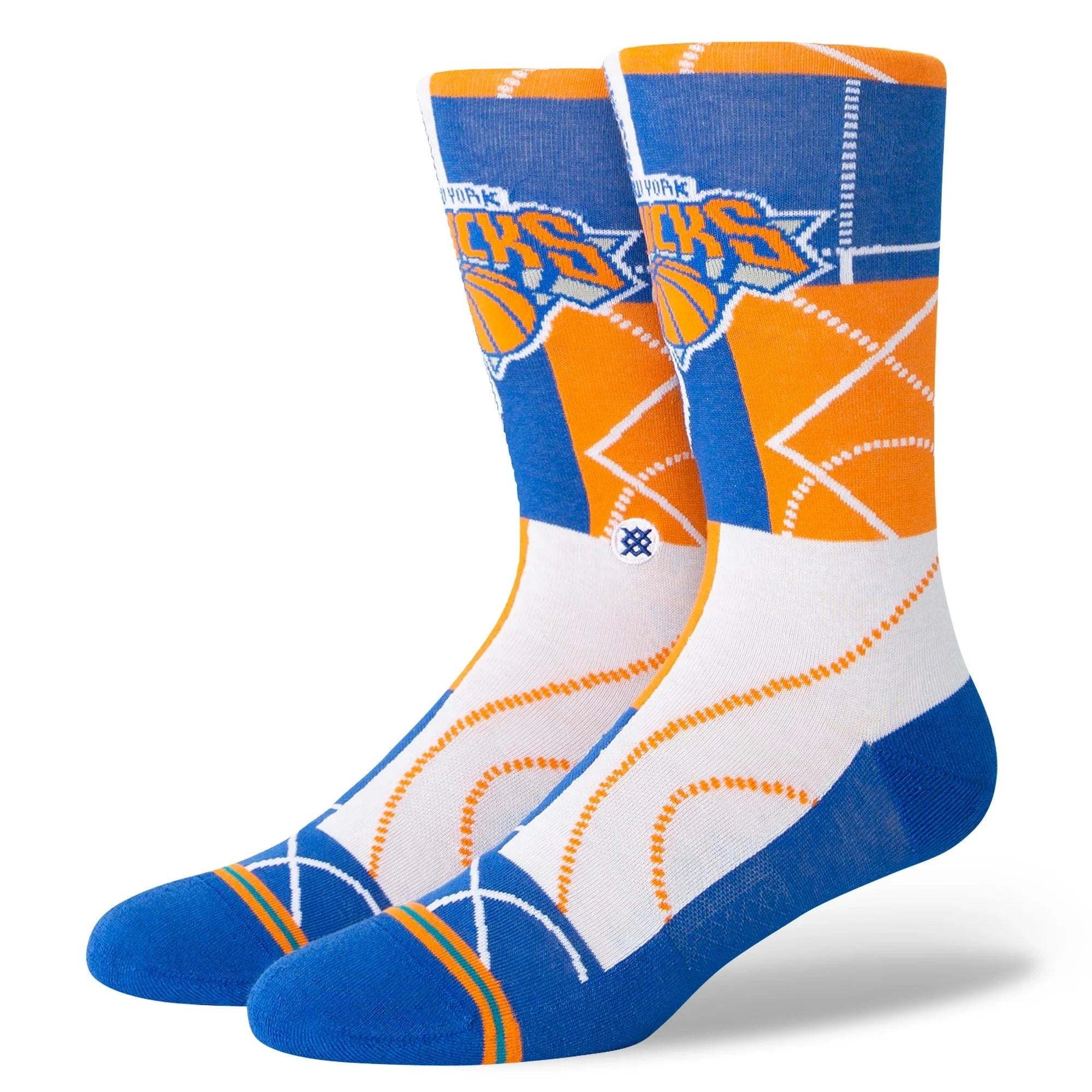 New York Knicks Stance NBA Zone Crew Socks - Blue | US Sports HQ