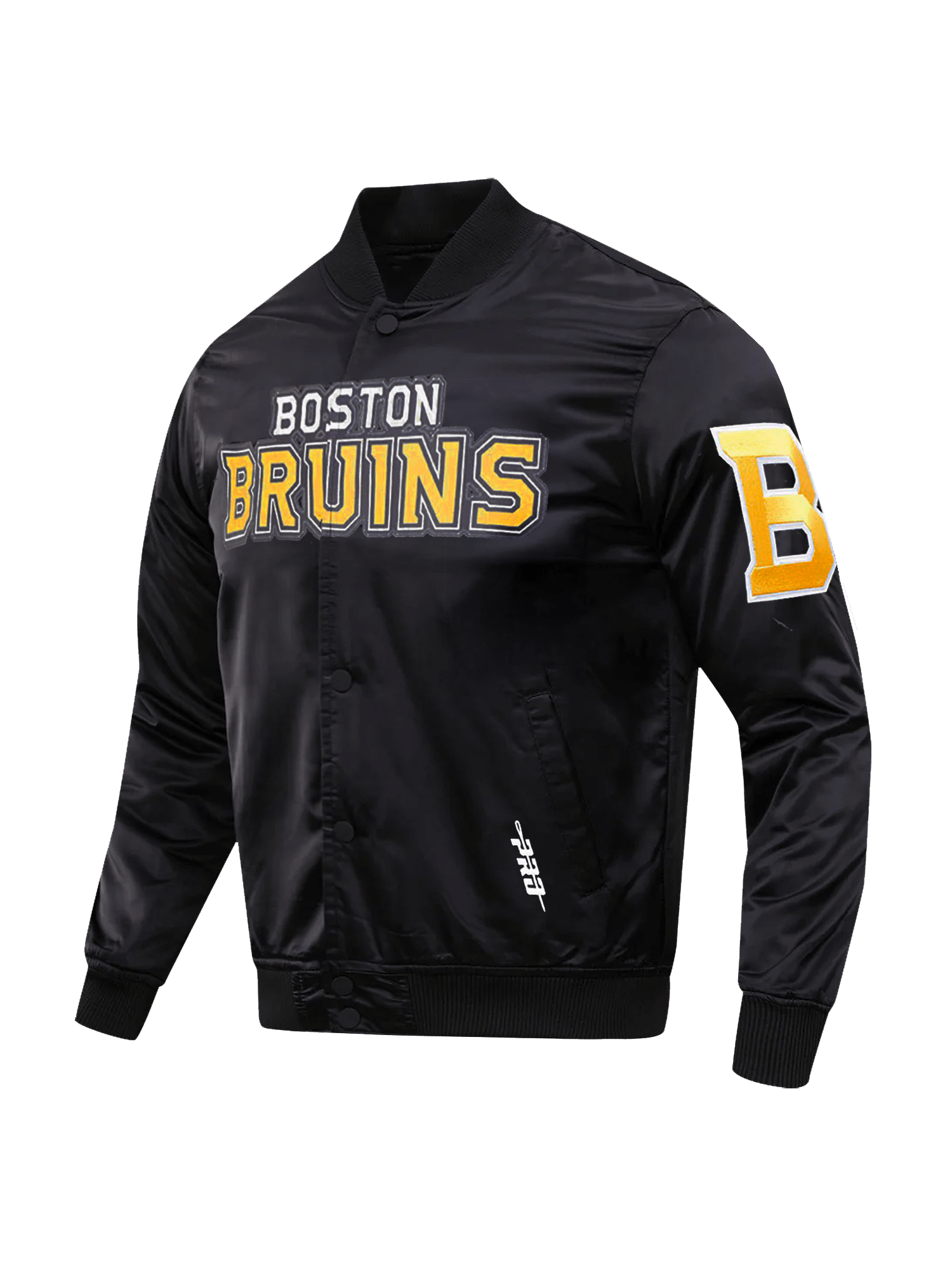 Boston Bruins Pro Standard NHL Team Classic Satin Button Jacket - Blac ...