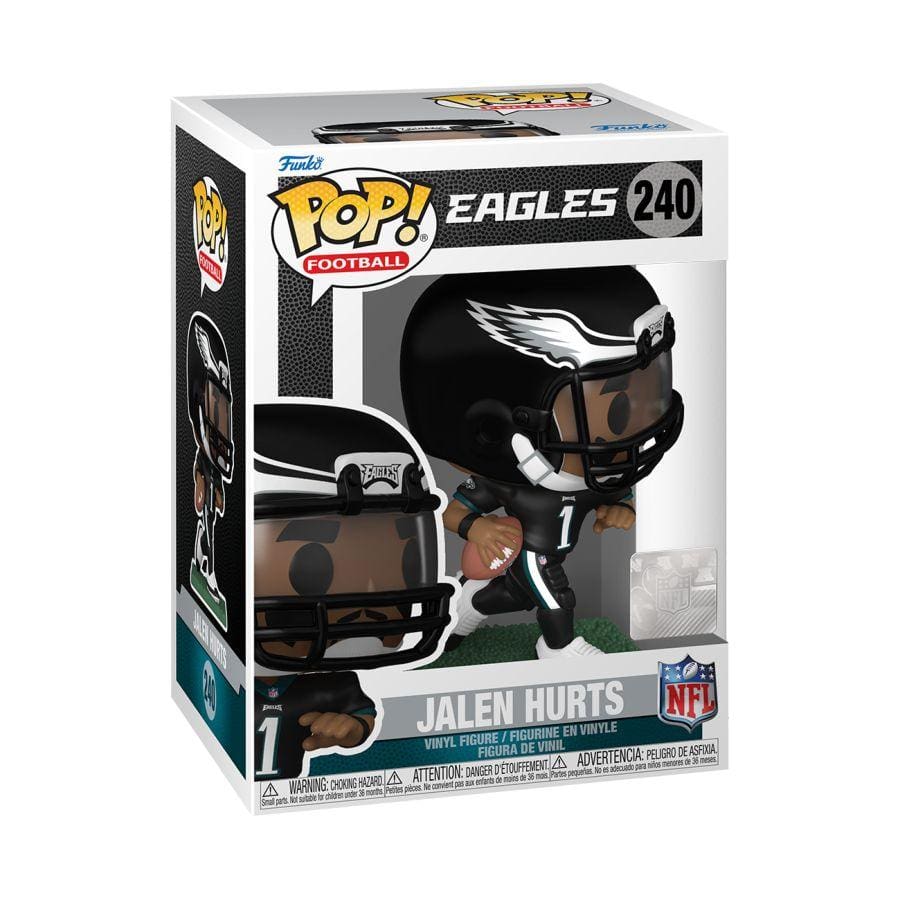 Jalen Hurts Philadelphia Eagles Funko NFL Pop Vinyl 3.75" Figure - Bla ...