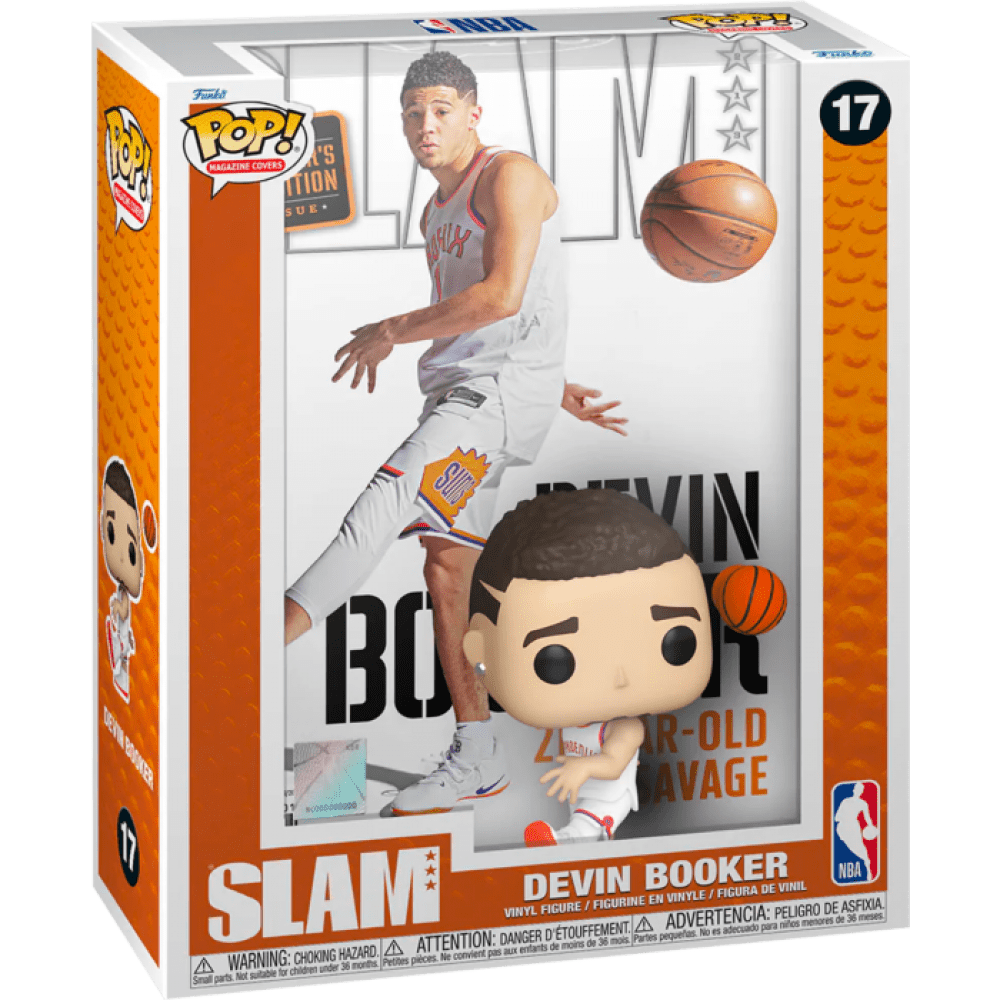 Devin Booker Phoenix Suns Funko NBA Slam Magazine Pop Figure | US Sports HQ