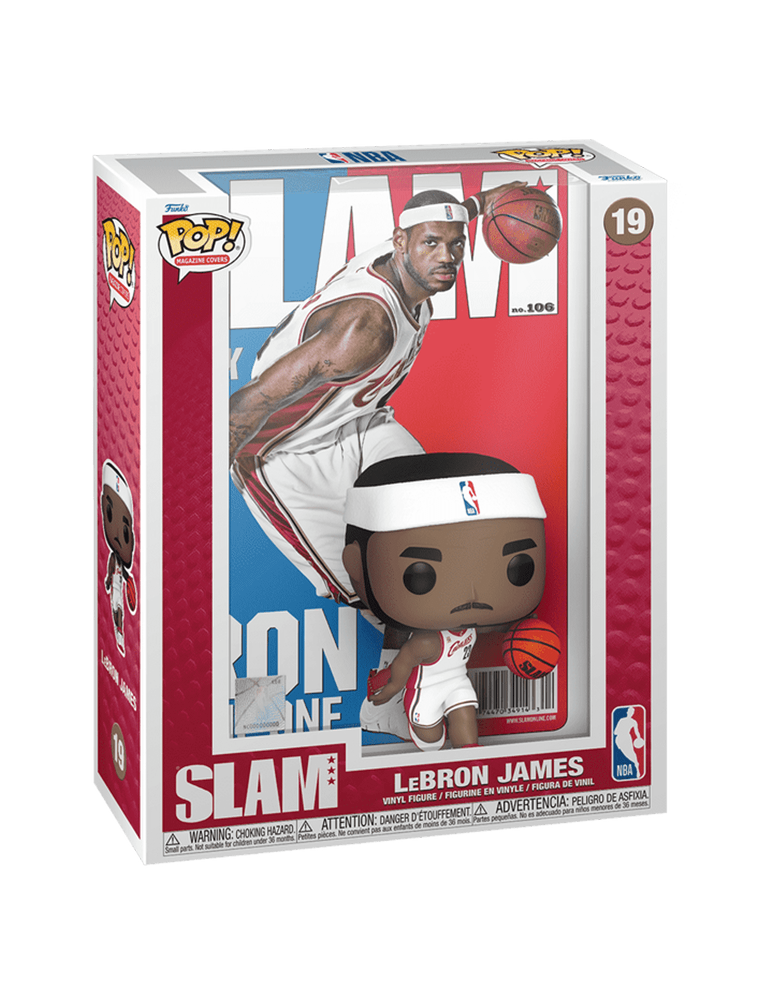 LeBron James Cleveland Cavaliers Funko NBA Slam Magazine Pop Figure ...