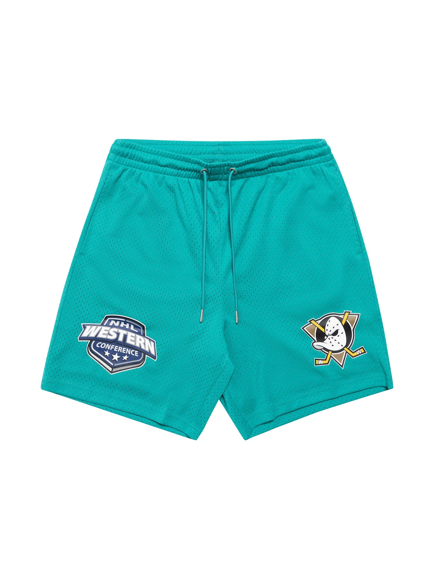Anaheim Mighty Ducks NHL Team Vintage Mesh Shorts - Faded Teal | US ...