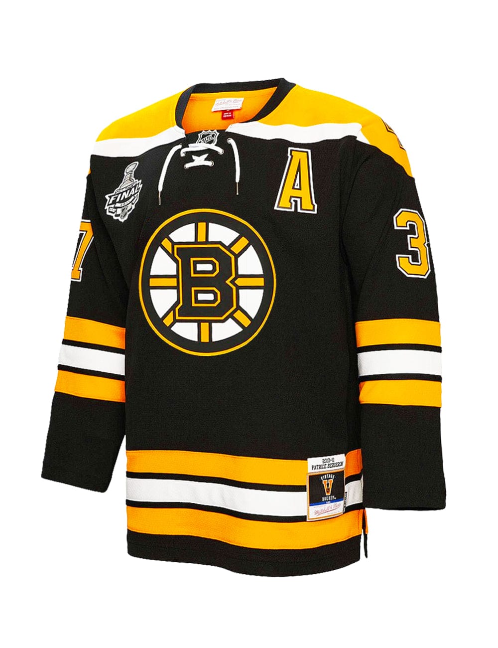 Patrice Bergeron Boston Bruins Mitchell & Ness NHL 10 Blue Line Jersey ...