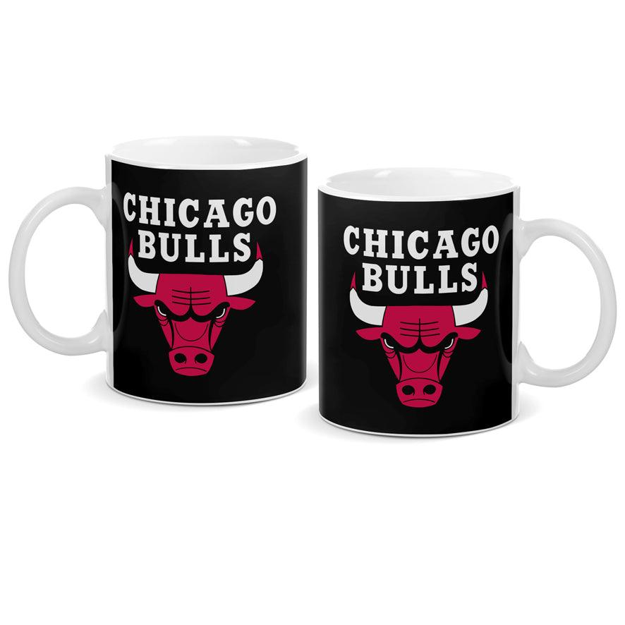 Chicago Bulls NBA Team Logo Ceramic Coffee Mug - Black | US Sports HQ