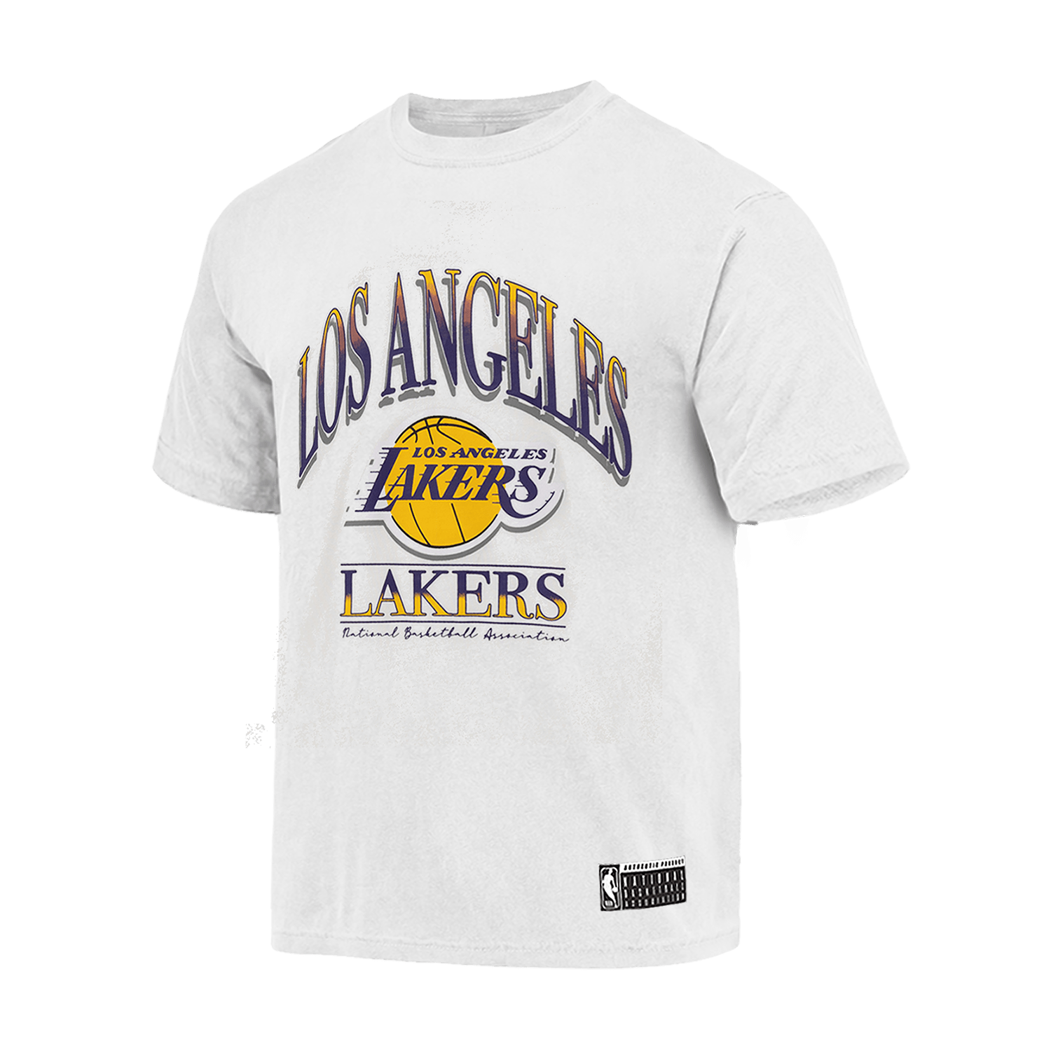 Youths Los Angeles Lakers NBA Essentials Athens Vintage T-Shirt - Whit ...