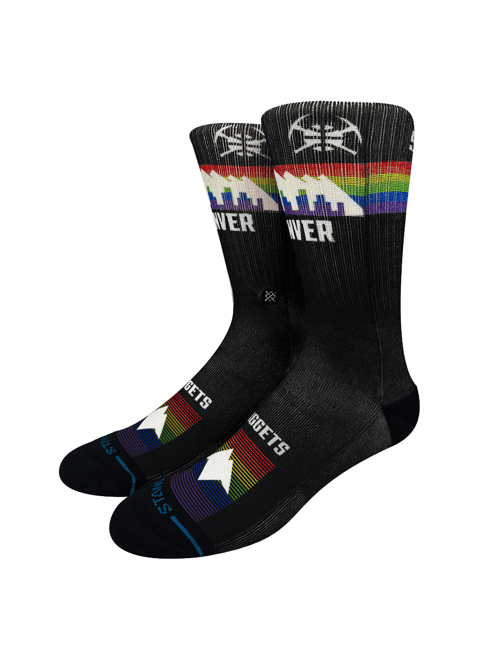 Denver Nuggets Stance NBA 25-26 City Edition Crew Socks | US Sports HQ