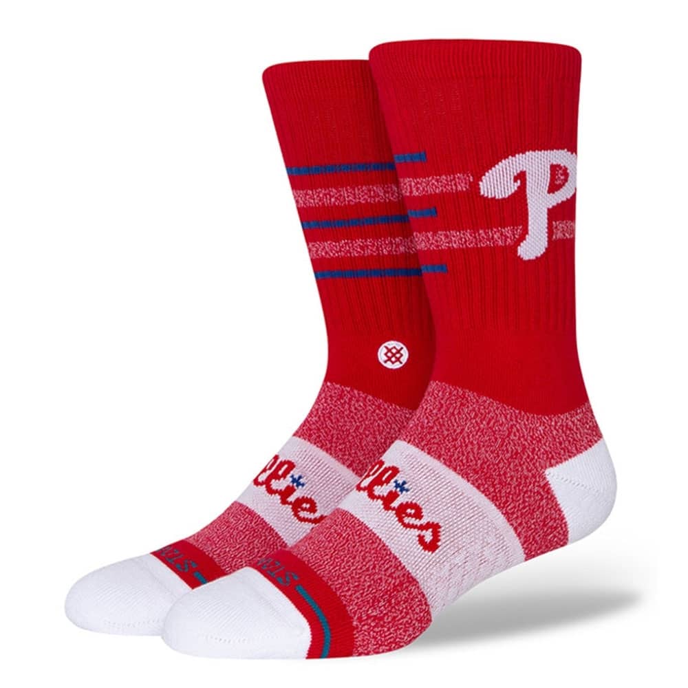 Philadelphia Phillies Stance MLB Closer Crew Socks - Red | US Sports HQ