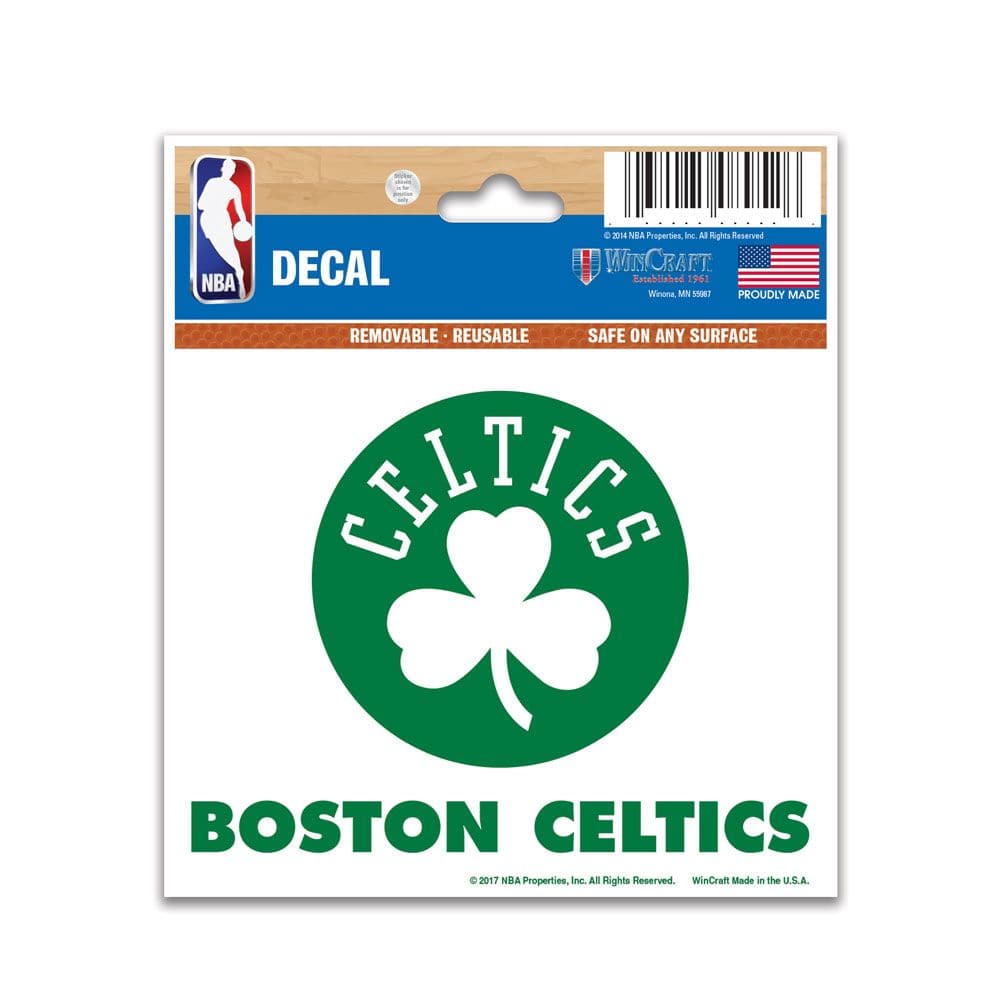 Boston Celtics Wincraft NBA 3" x 4" Multi-Use Sticker Decal | US Sports HQ