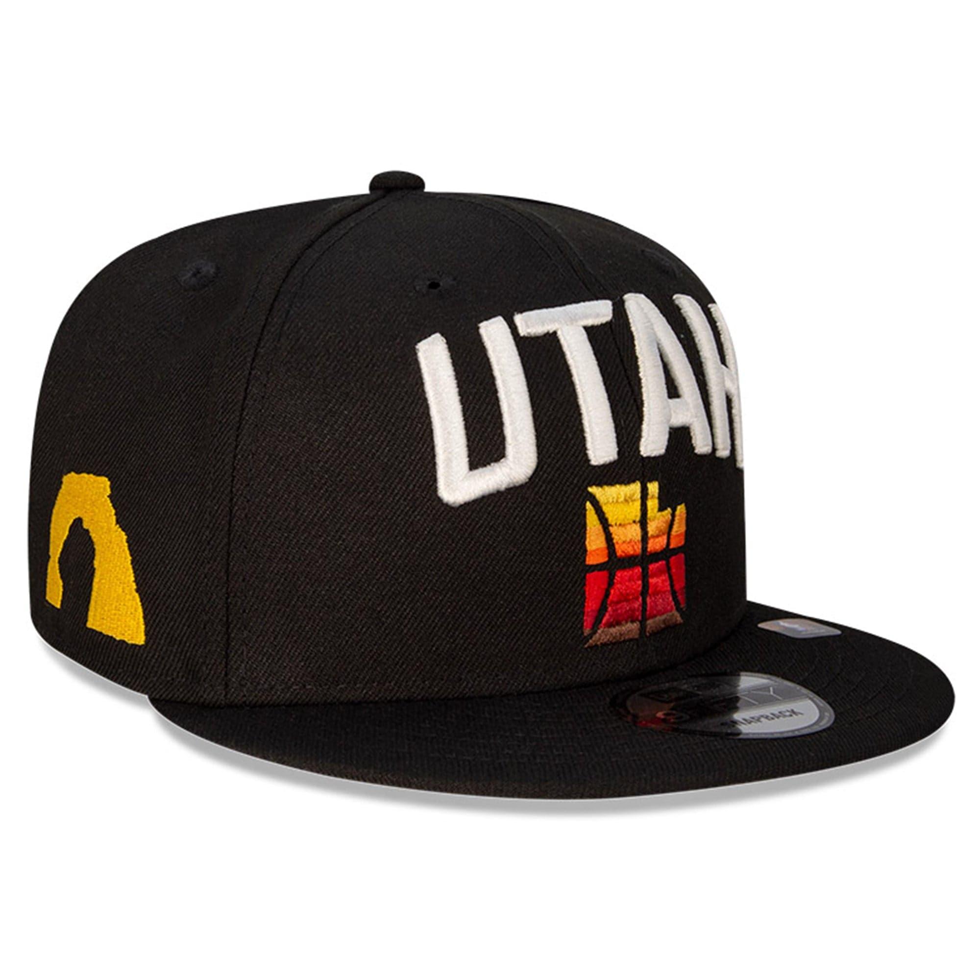 Utah Jazz New Era NBA 21-22 City Edition 9FIFTY Snapback Hat - Black ...