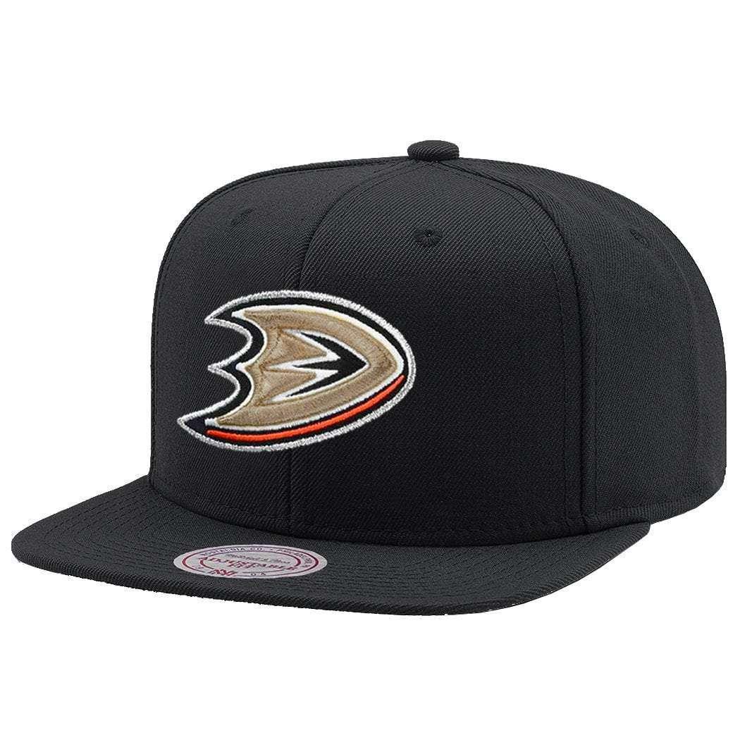 Anaheim Ducks Mitchell & Ness NHL Team Snapback Hat - Black | US Sports HQ