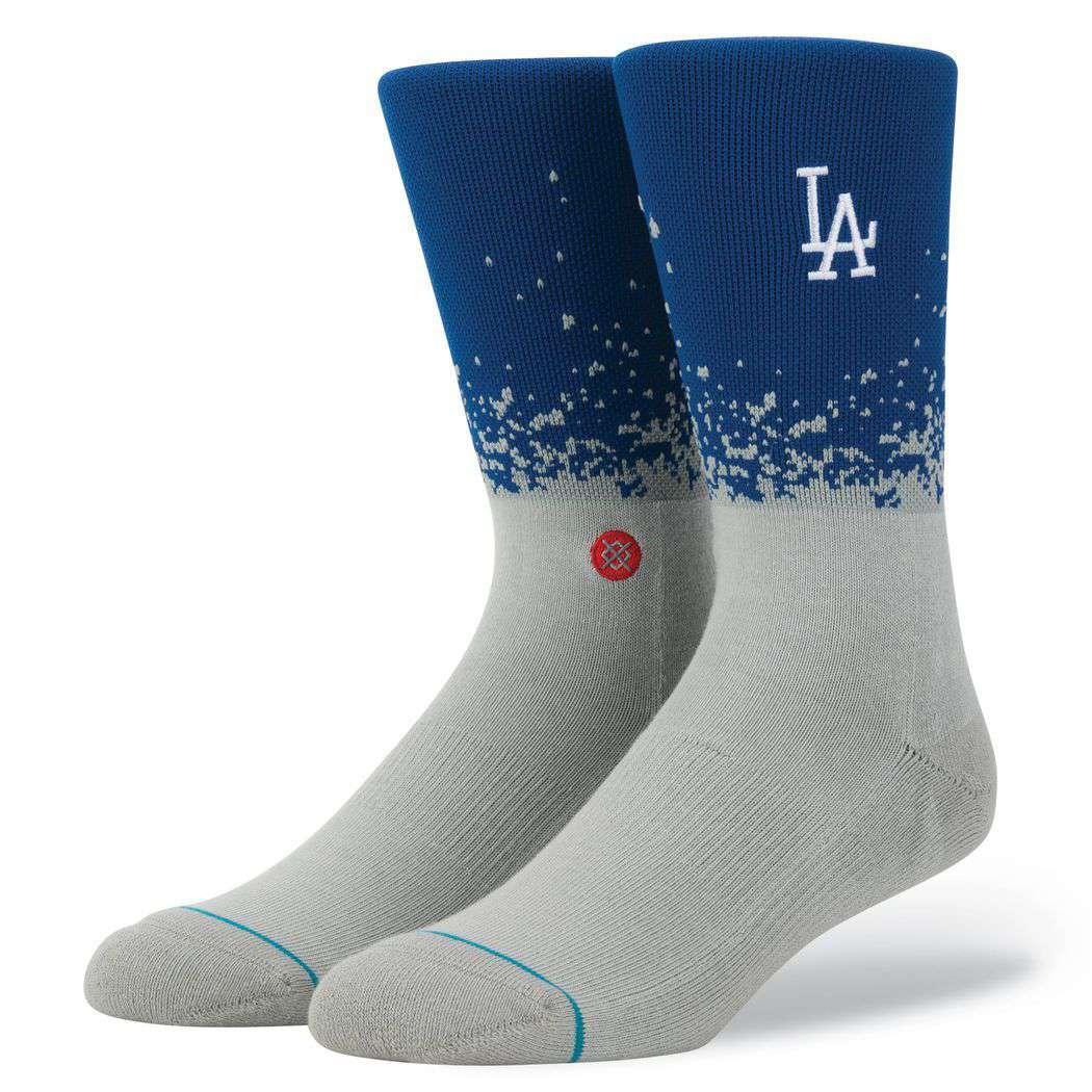 Los Angeles Dodgers Stance MLB Stadium Fade Crew Socks - Grey | US ...