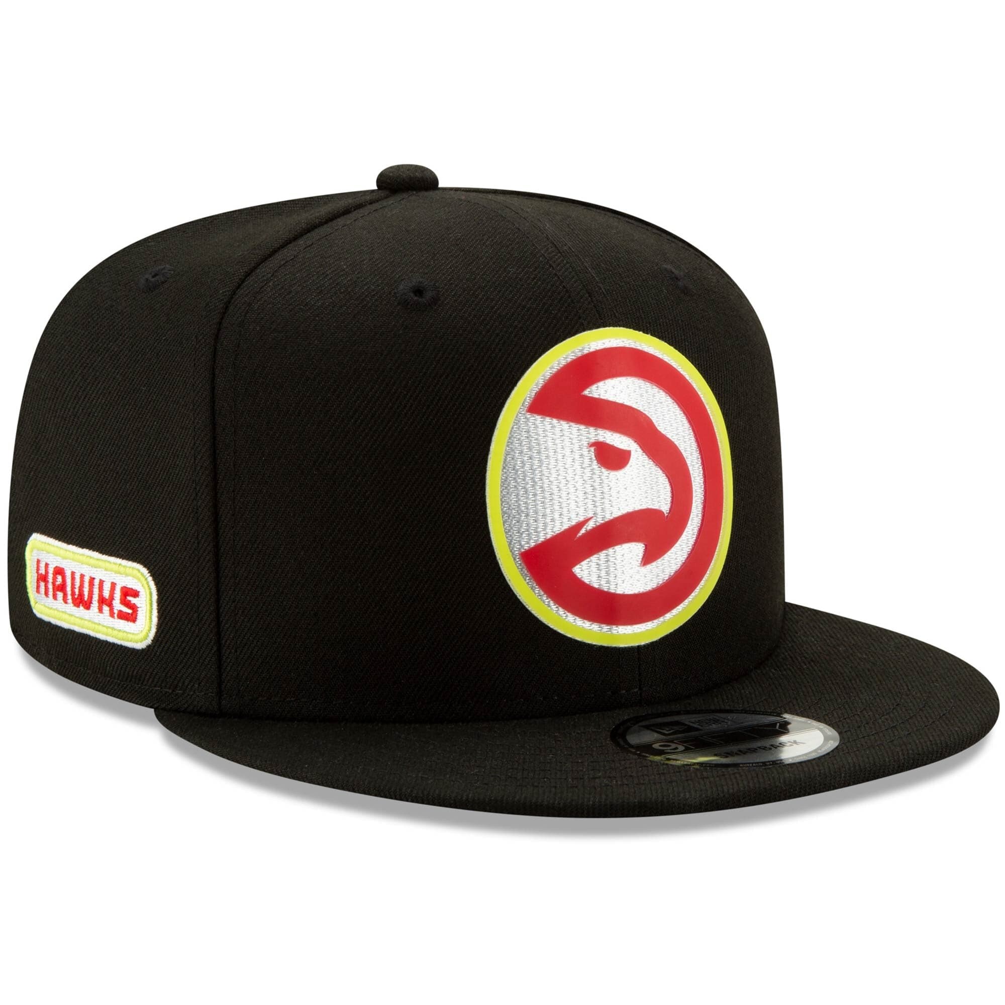 Atlanta Hawks New Era NBA 2020 Back Half 9FIFTY Snapback Hat - Black ...