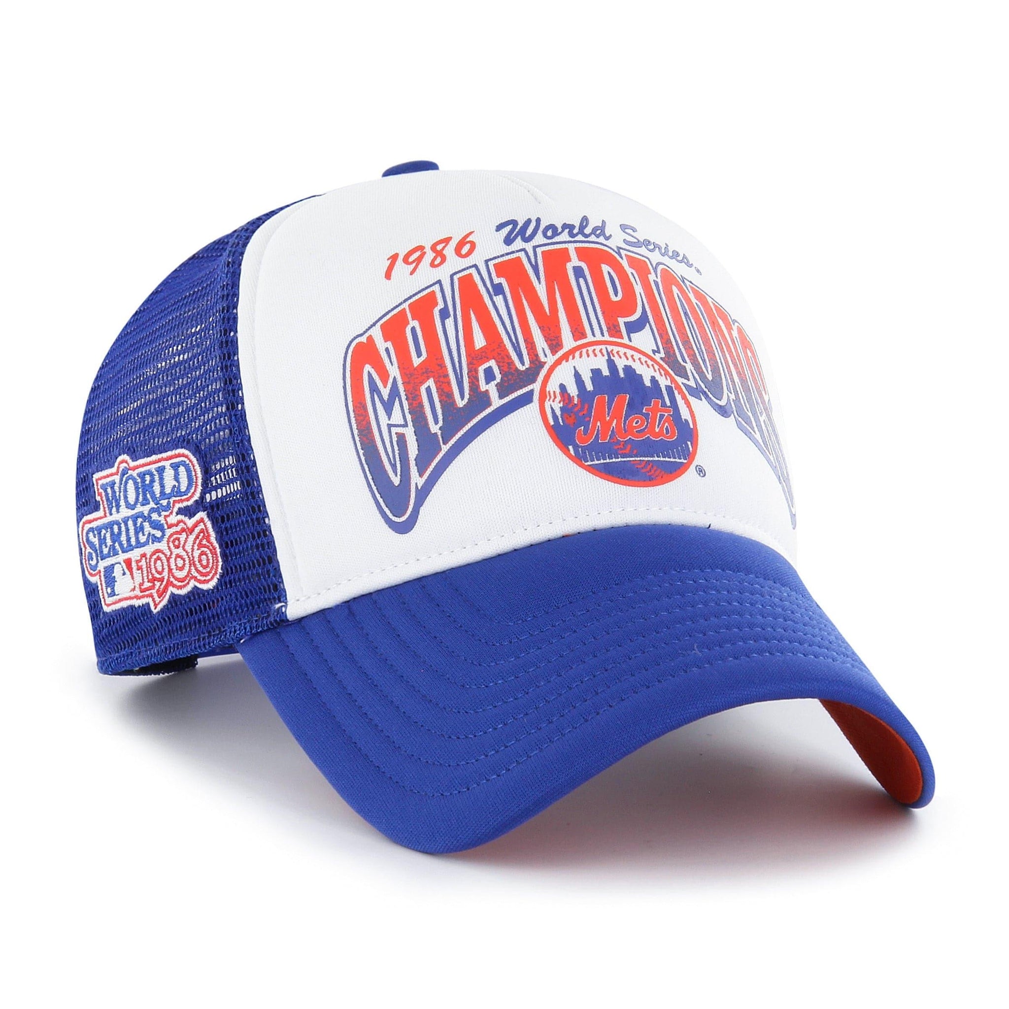 New York Mets '47 MLB Foam Champ Offside DT Trucker Snapback Hat - Roy ...