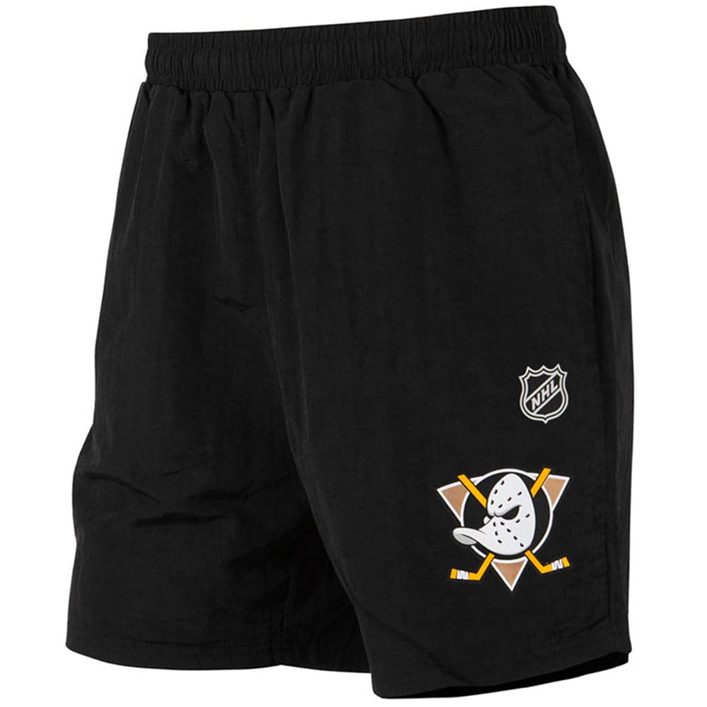 Anaheim Mighty Ducks Majestic NHL Bailey Nylon Shorts - Black | US ...