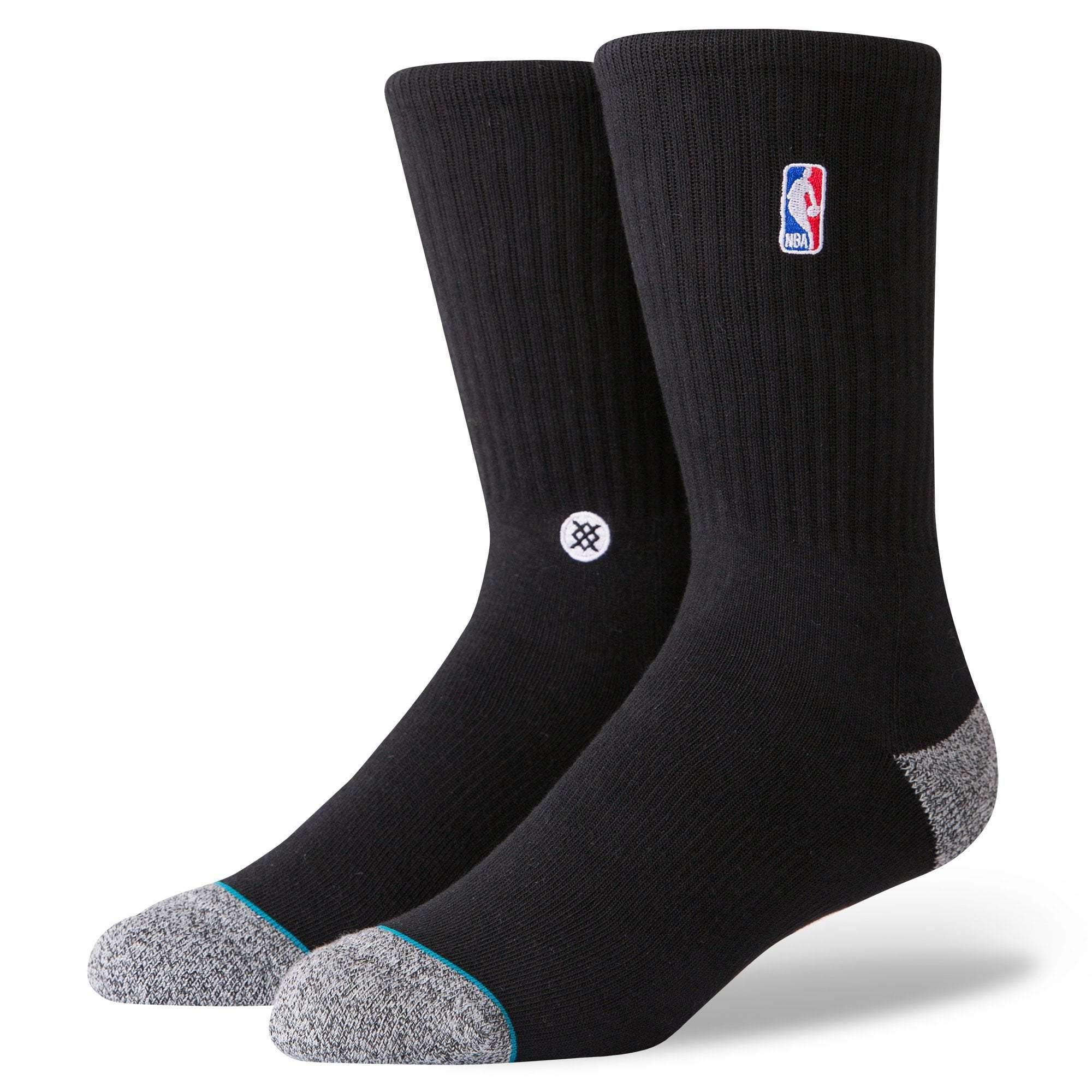 Stance NBA Logoman II Casual Crew Socks - Black | US Sports HQ