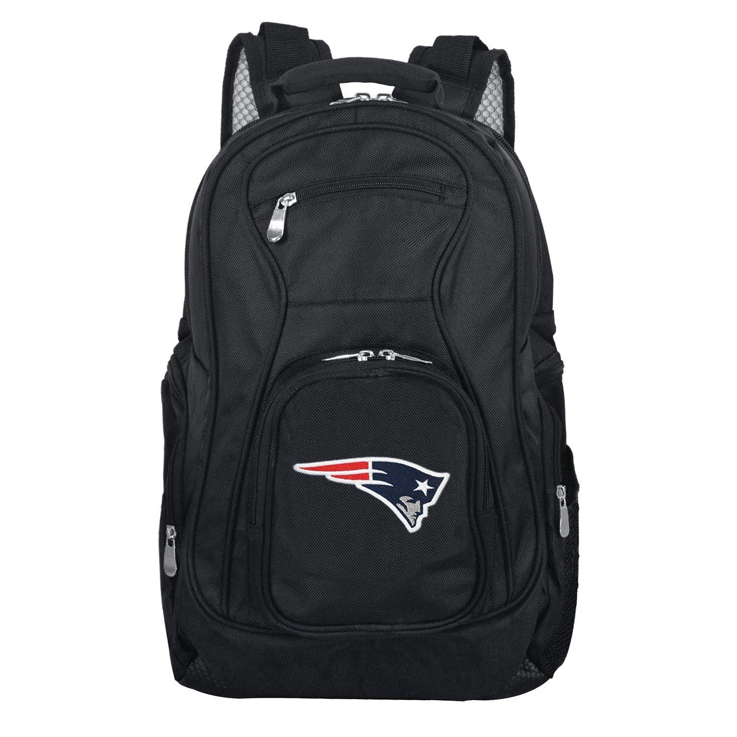 New England Patriots Mojo NFL 19“ Premium Padded Backpack Bag - Black ...