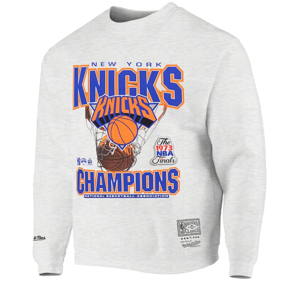 New York Knicks Mitchell & Ness NBA Nothing But Vintage Crew Jumper ...