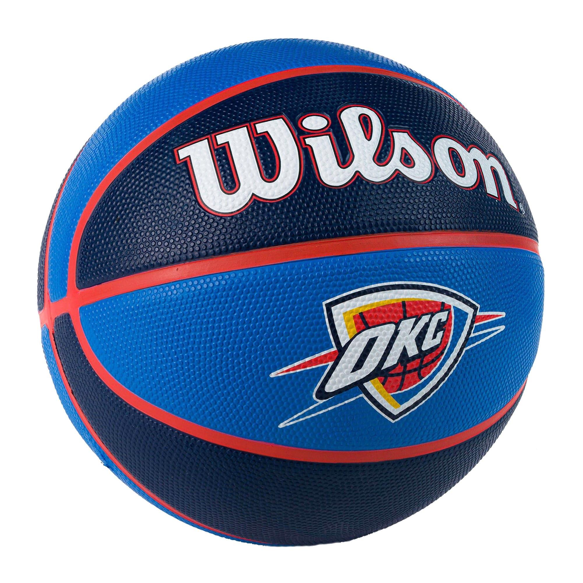 Oklahoma City Thunder Wilson NBA Team Tribute Outdoor Basketball Ball ...