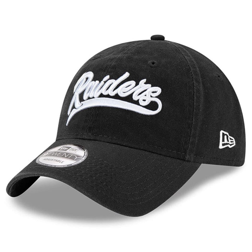 Las Vegas Raiders New Era NFL Tail Sweep 9TWENTY Curve Hat - Black | US ...