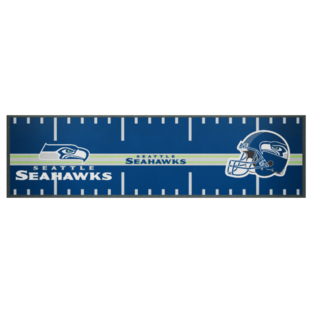 Seattle Seahawks NFL Team Field 90 x 25cm Bar Runner/Mat | US Sports HQ