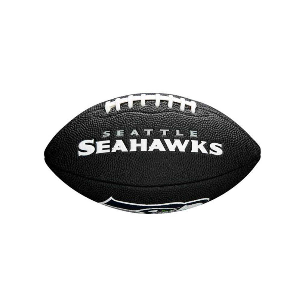 Seattle Seahawks Wilson NFL Mini Size Team Football - Black | US Sports HQ