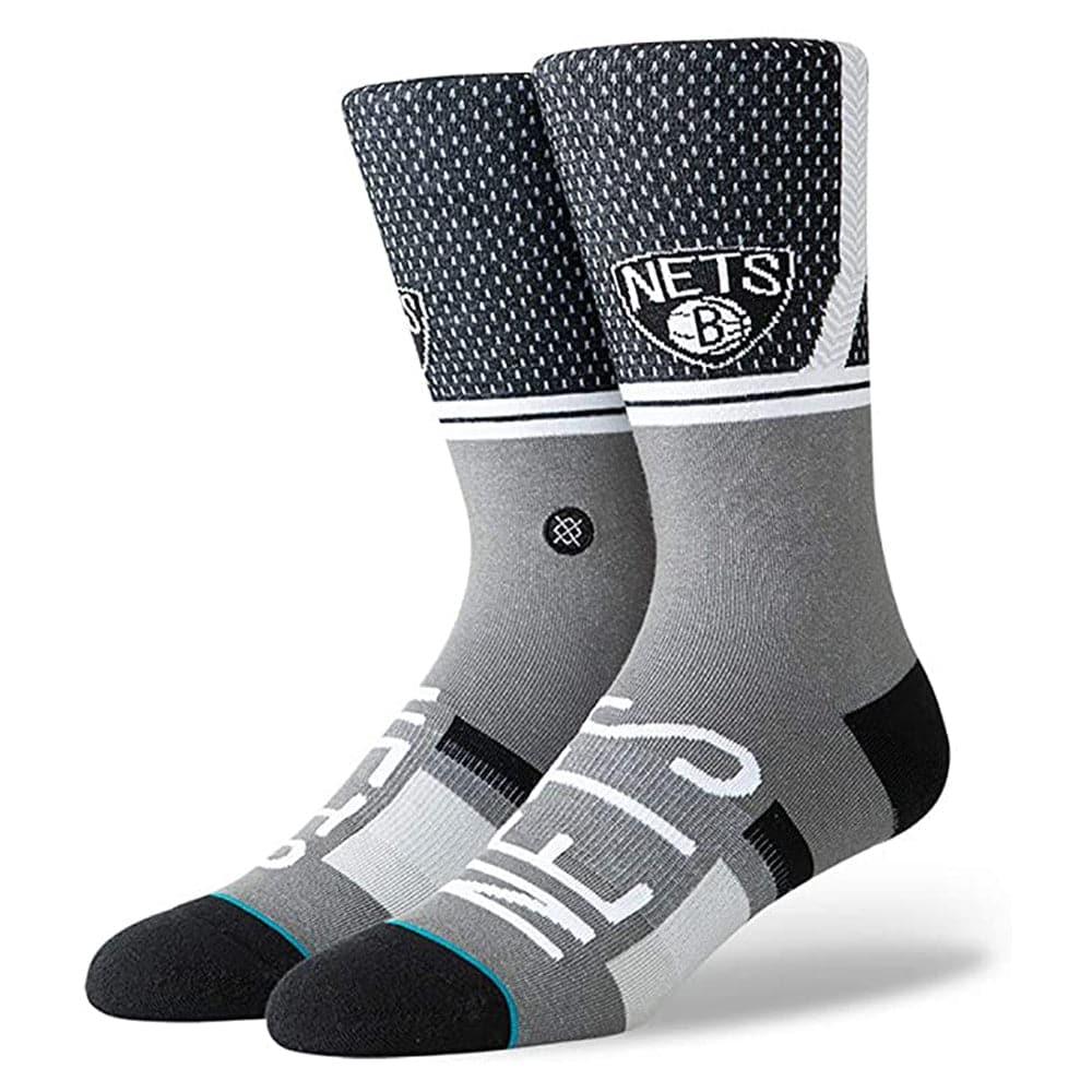 Brooklyn Nets Stance NBA Shortcut 2 Crew Socks - Black | US Sports HQ