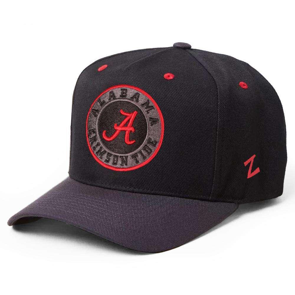 Alabama Crimson Tide Zephyr NCAA Team Shadow Pinch Panel Curved Snapba ...