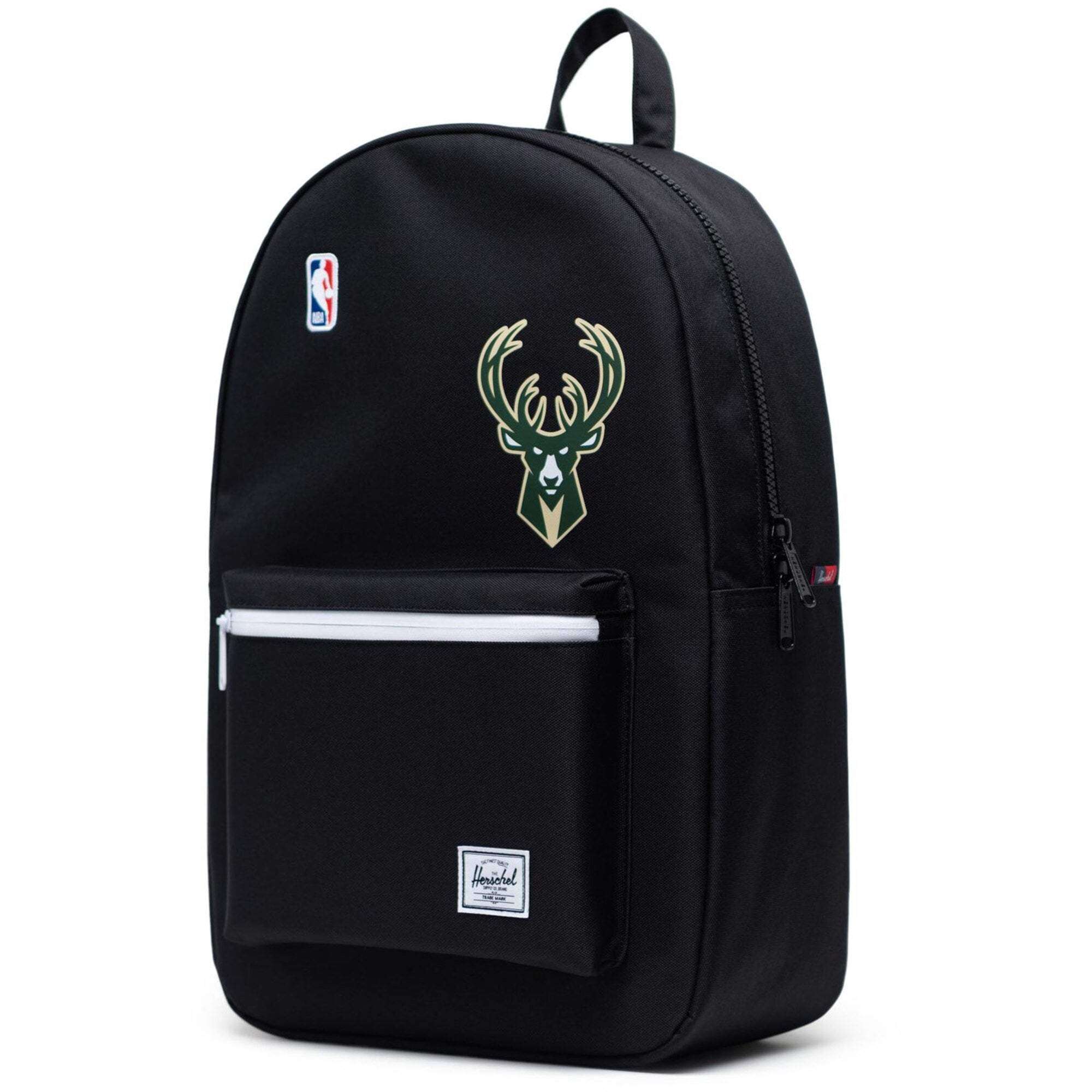 Milwaukee Bucks Herschel NBA Settlement Backpack - Black | US Sports HQ